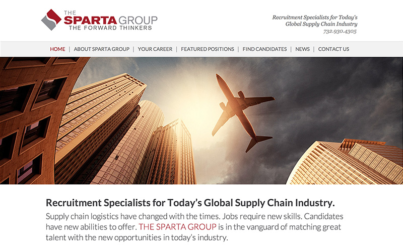 The Sparta Group | KPFdigital | Clean Simple Web Design NYC | Websites ...